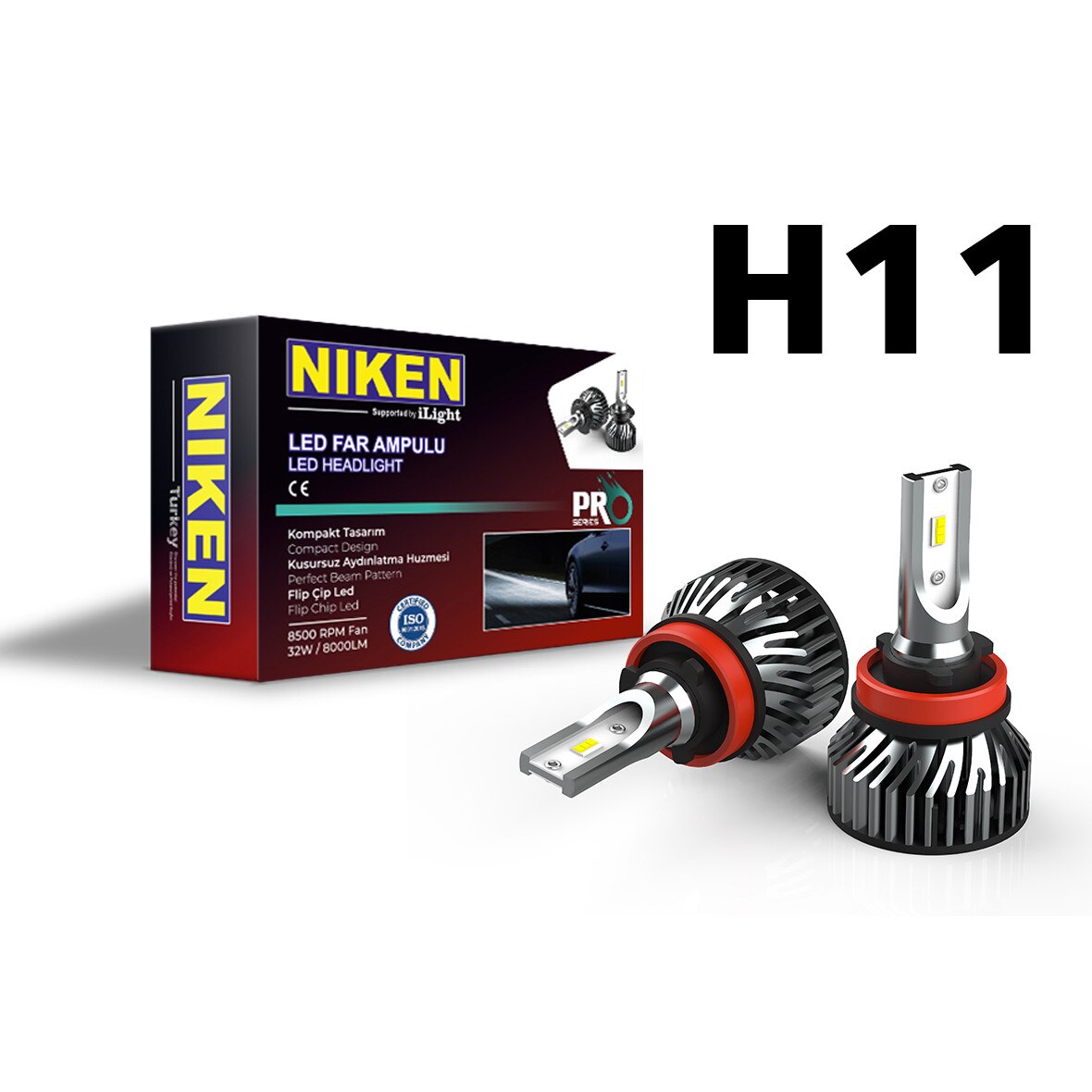 Set 2 becuri LED H11 Niken - eMAG.ro