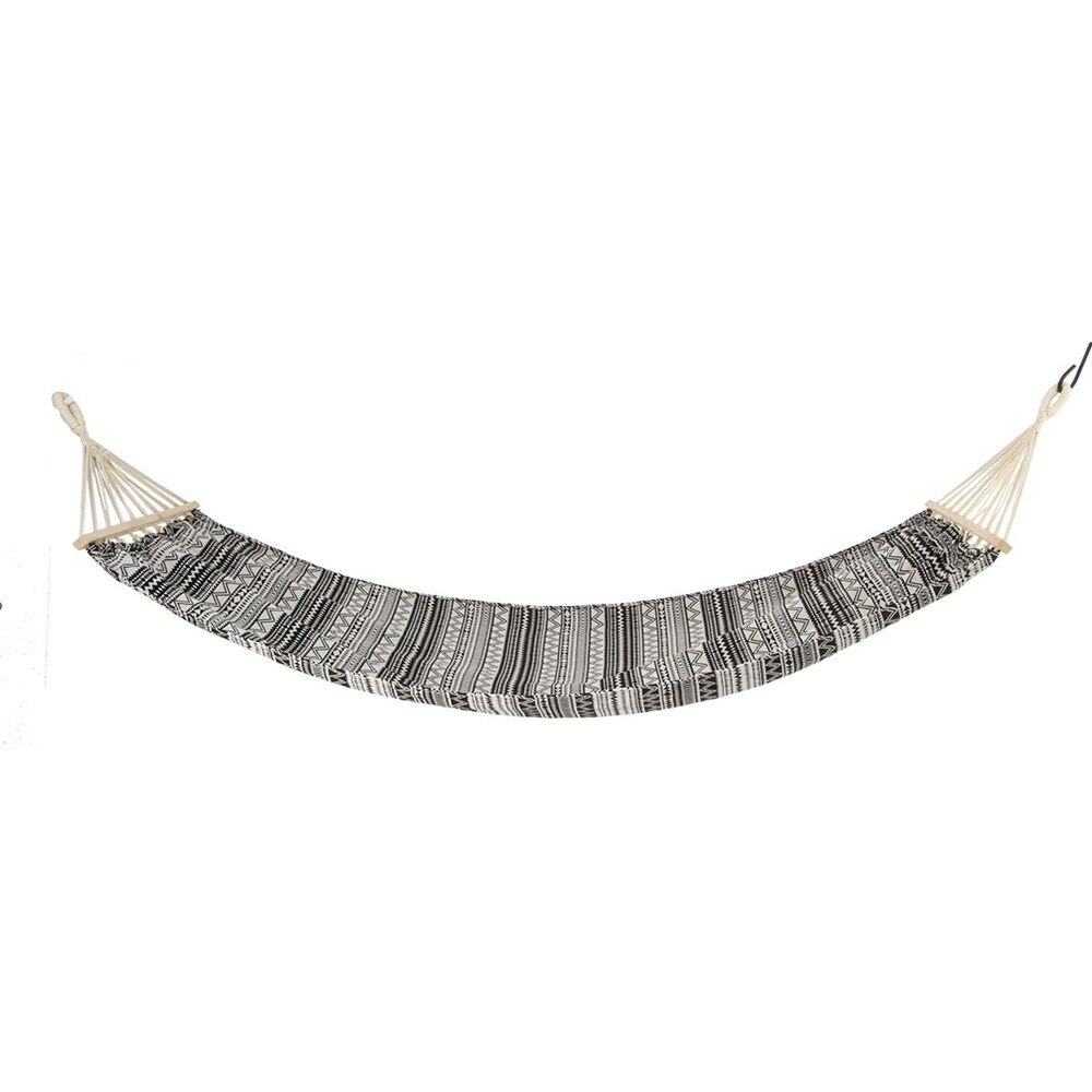 Hamac de gradina, Ryokokamp, pentru 2 persoane, 200x150cm, alb-negru ...
