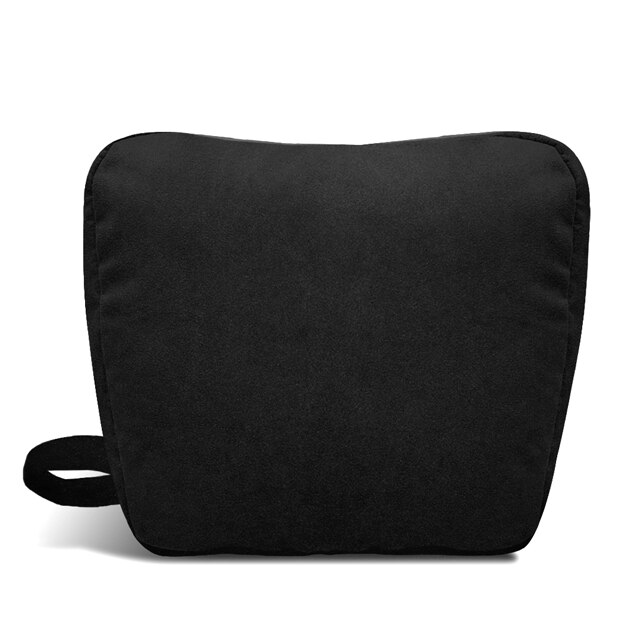 Perna auto tetiera, tip alcantara, 25x21 cm, negru - eMAG.ro