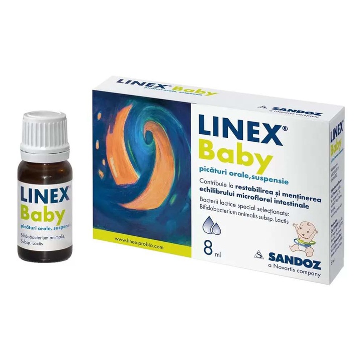 Picaturi Orale Linex Baby 8 mililitri Sandoz - eMAG.ro