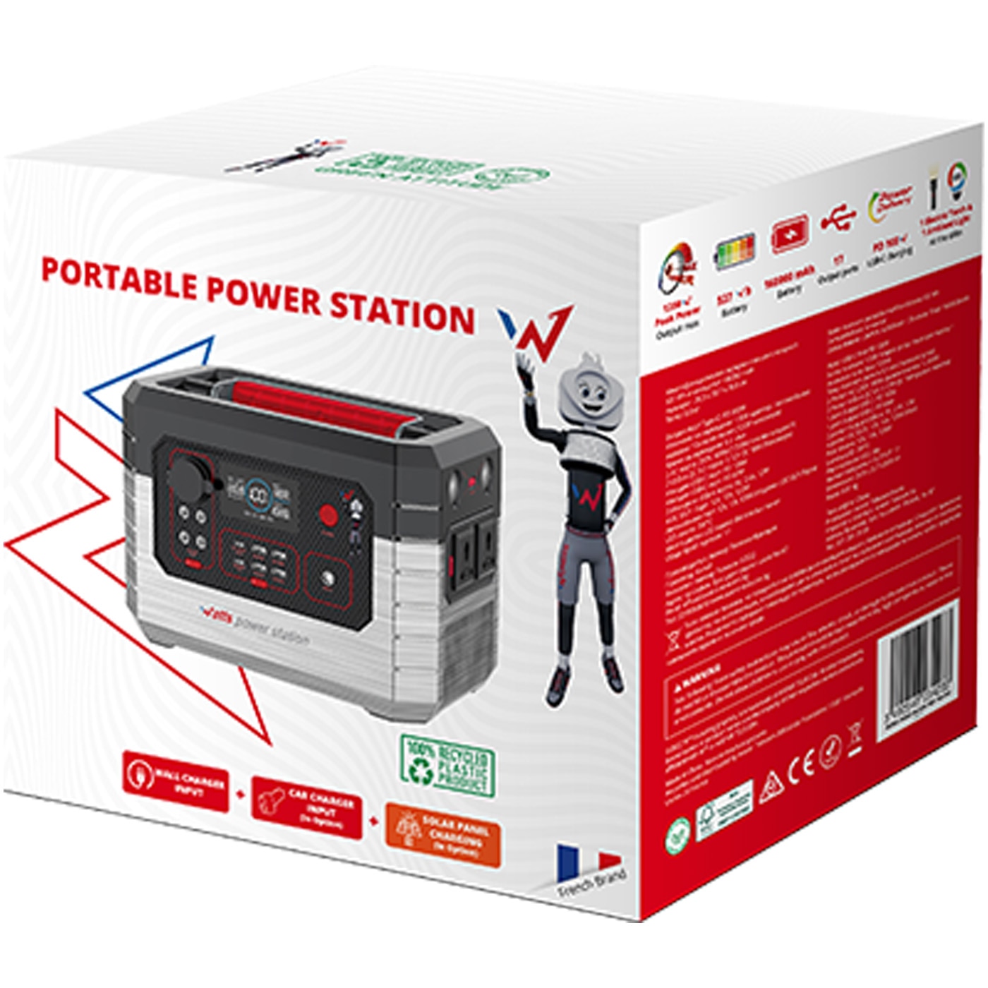 Statie Incarcare Portabila Multifunctionala cu Acumulator Wonder 600W ...