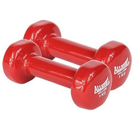 Set 2 gantere, Allright, Fonta/vinil, 2 x 1 kg - eMAG.ro