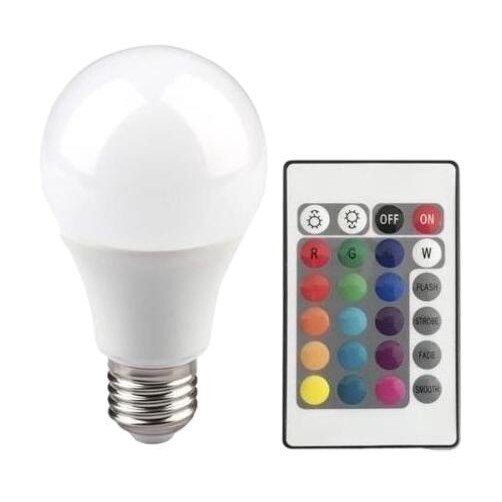 Bec LED cu telecomanda, Eco-Light, E27, 9W, 230V, Clasa G, 10m - eMAG.ro