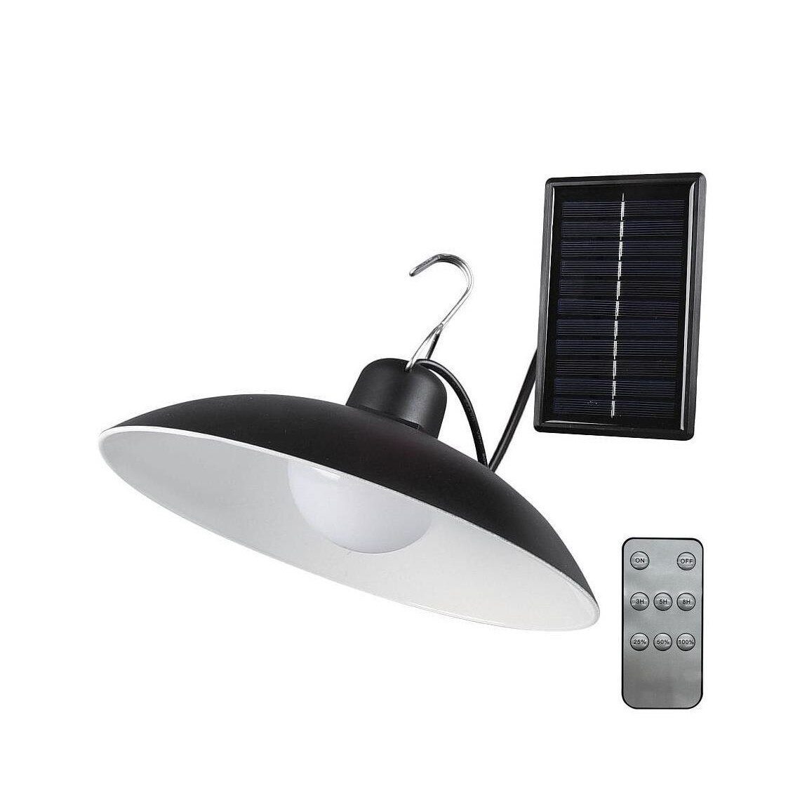 Lampa LED solara, Polux, LED/1,8W/3,7V, IP44 + telecomanda - eMAG.ro
