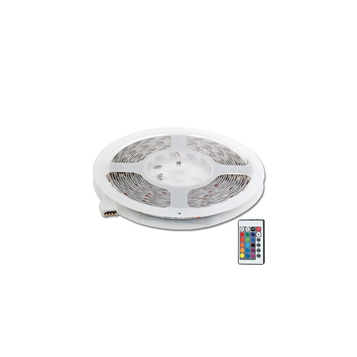 Banda LED RGB cu telecomanda, 5M, 72W, 230V - eMAG.ro