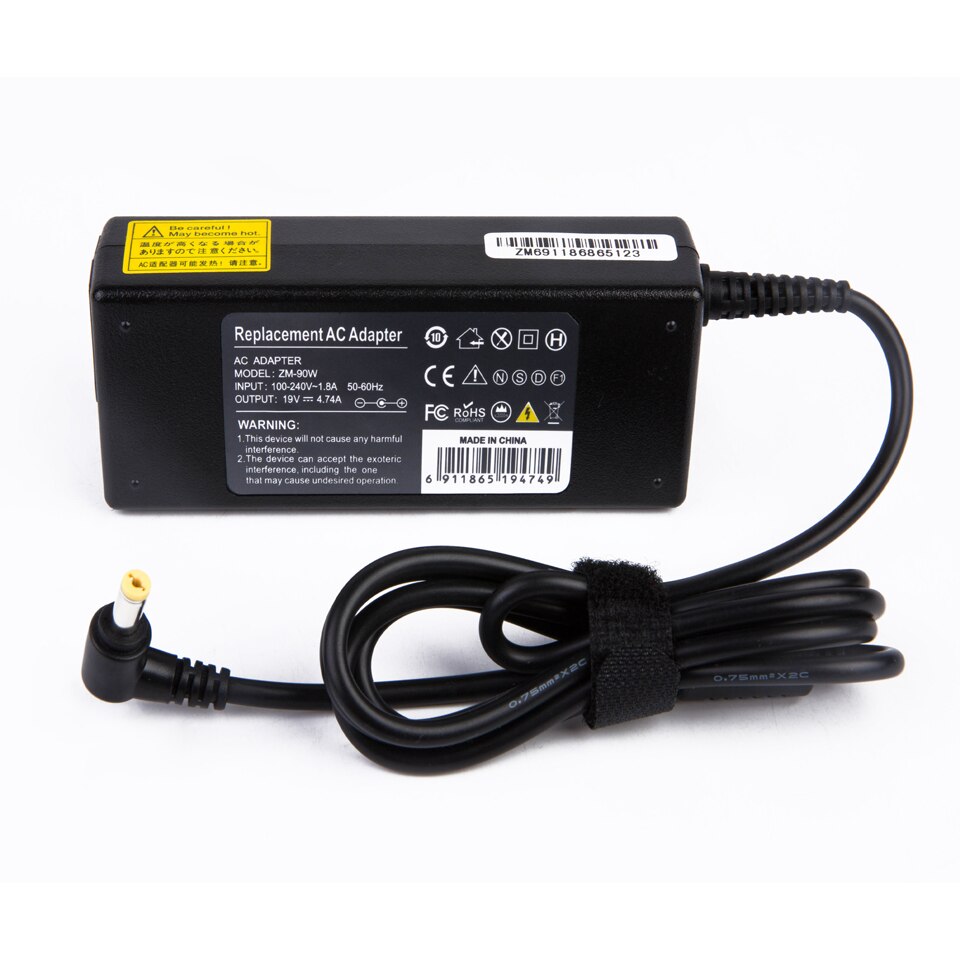 Adaptor incarcator, NRG+, Pentru Acer, 19V, 4.7A, Negru - eMAG.ro