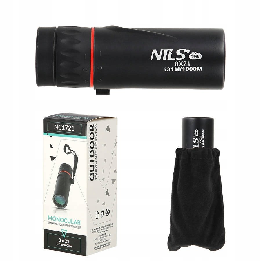 Monocular, Nils, Portabil, Zoom 8x, Negru - eMAG.ro