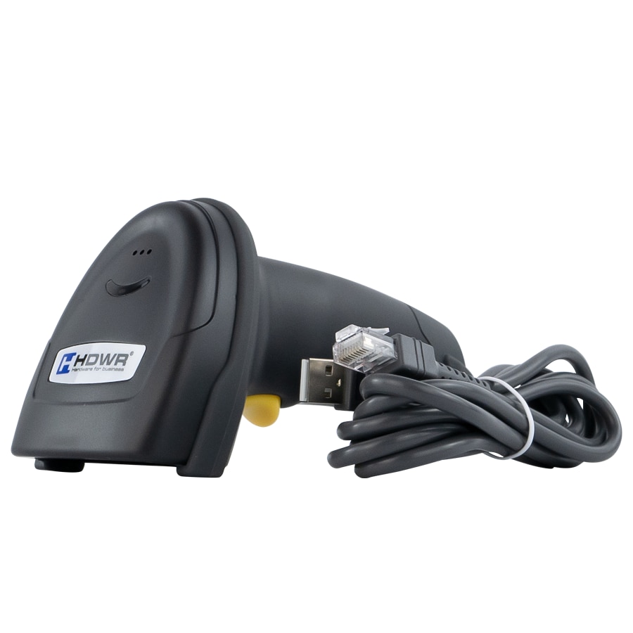 Scanner de coduri QR si de bare cu fir si ecran LCD HD630 - eMAG.ro