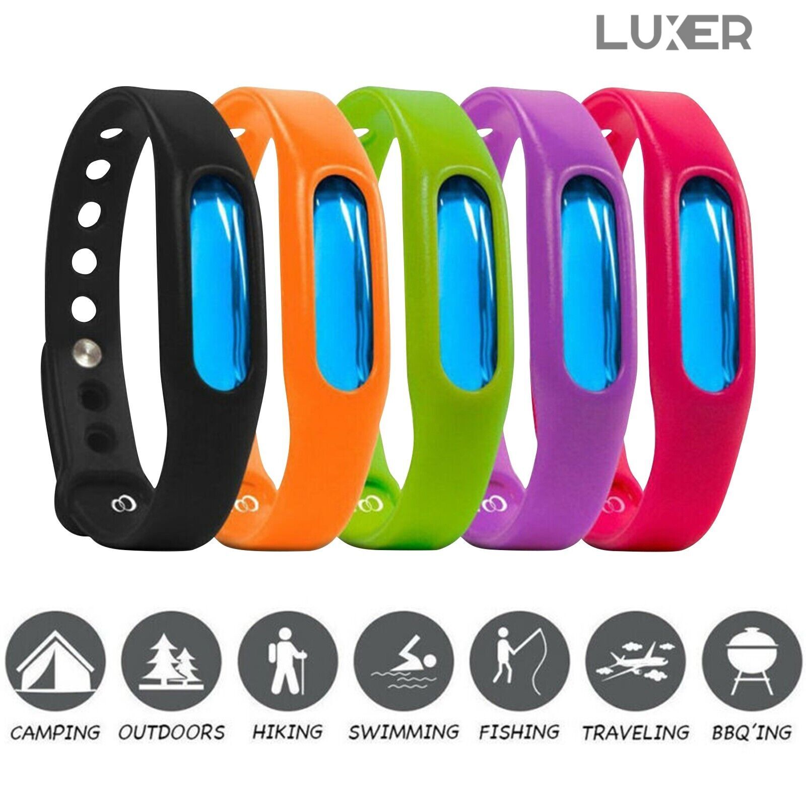 Set 10 Bratari Din Silicon Anti-Tantari/Insecte, Efect Repelent pana la ...