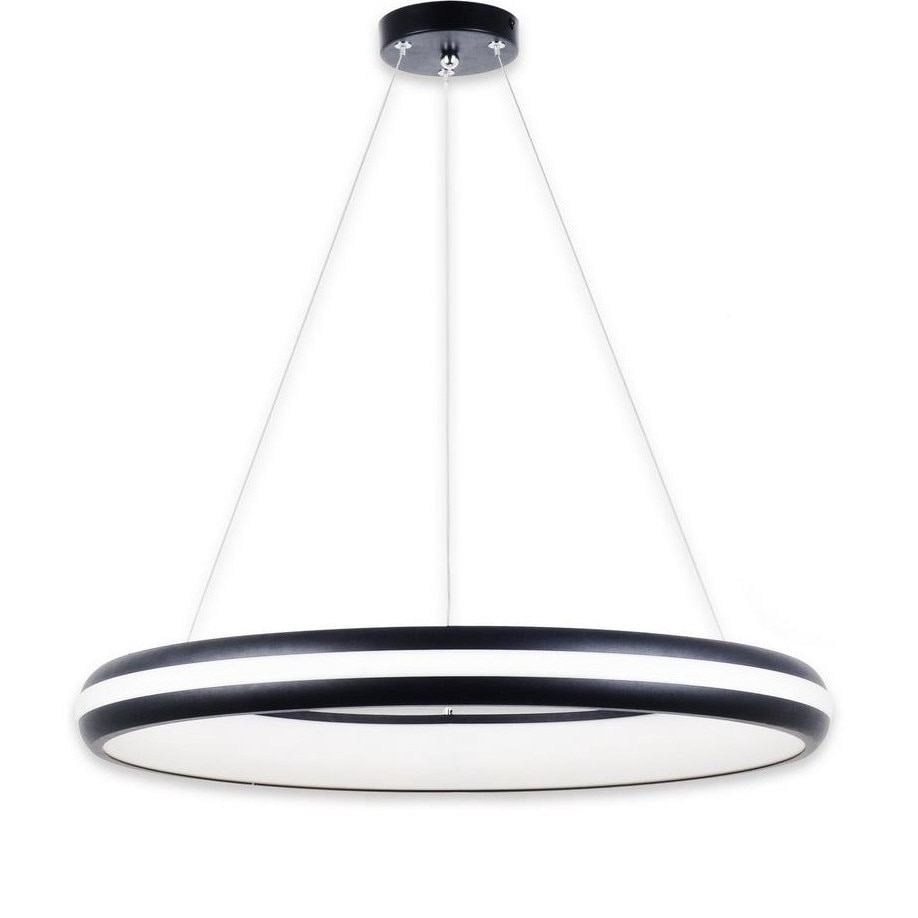 Lustra LED pe cablu dimabila, Top-Light, Metal, LED/60W/230V, Cu telecomanda, Negru - eMAG.ro