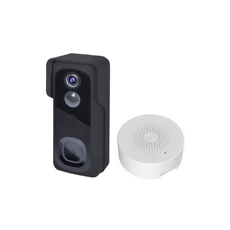 Sonerie fara fir cu camera, Solight, HD, Tuya, IP54, USB, 10m, Plastic ...