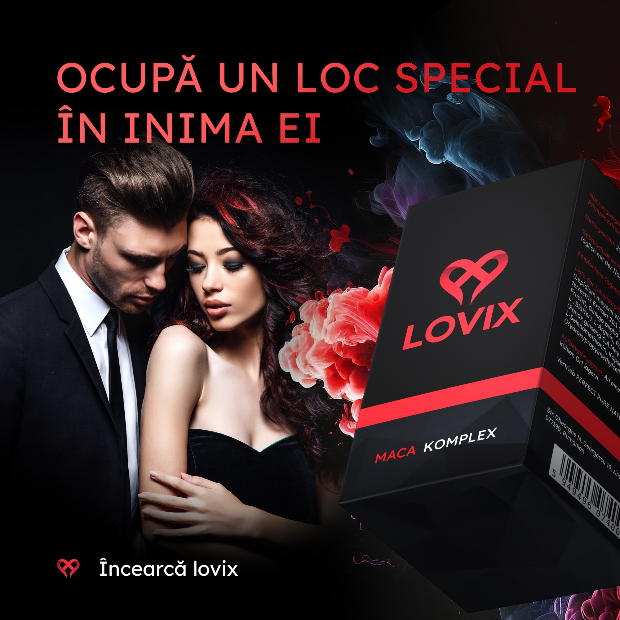 Supliment alimentar pentru potenta si erectie Lovix, 90 capsule - eMAG.ro