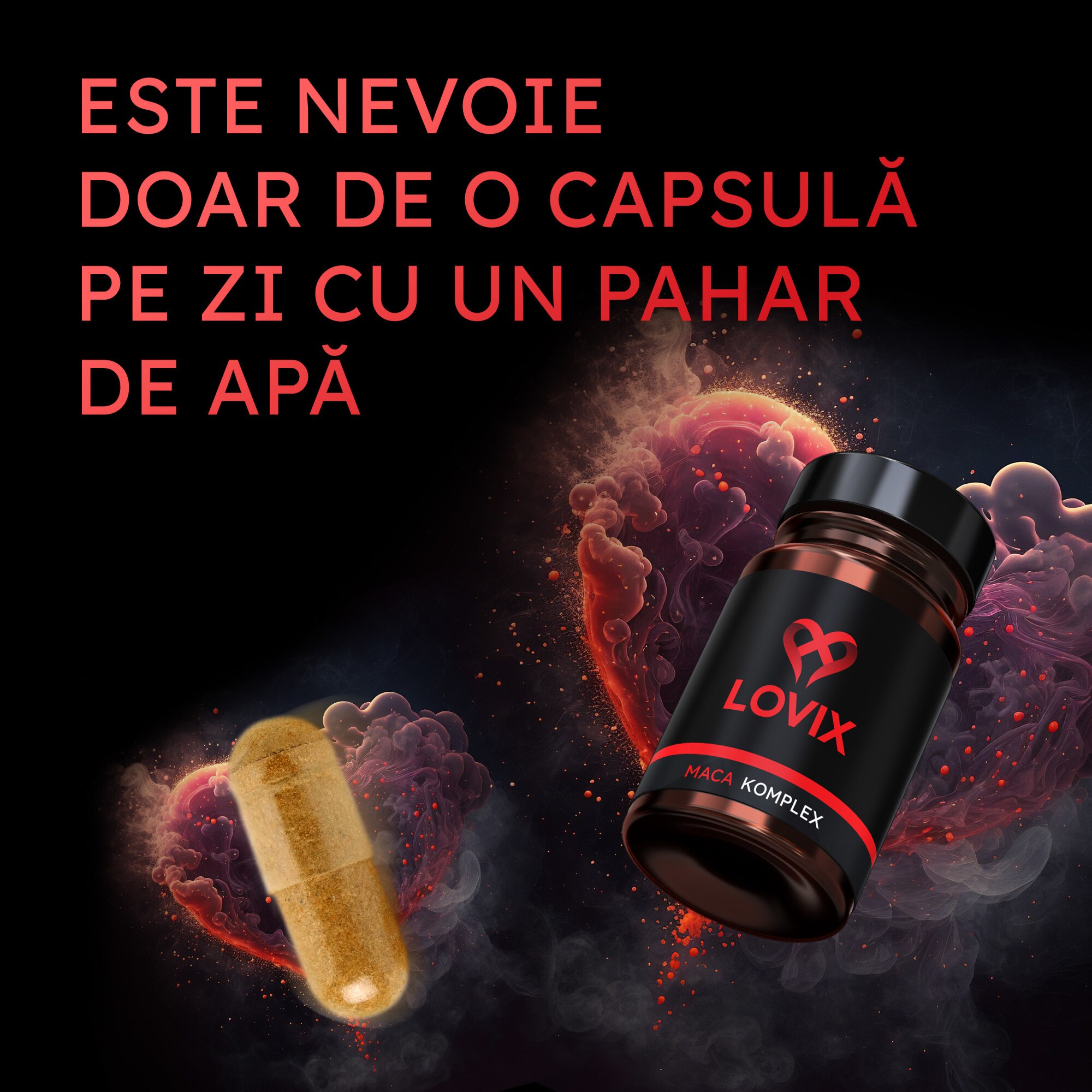 Supliment alimentar pentru potenta si erectie Lovix, 90 capsule - eMAG.ro