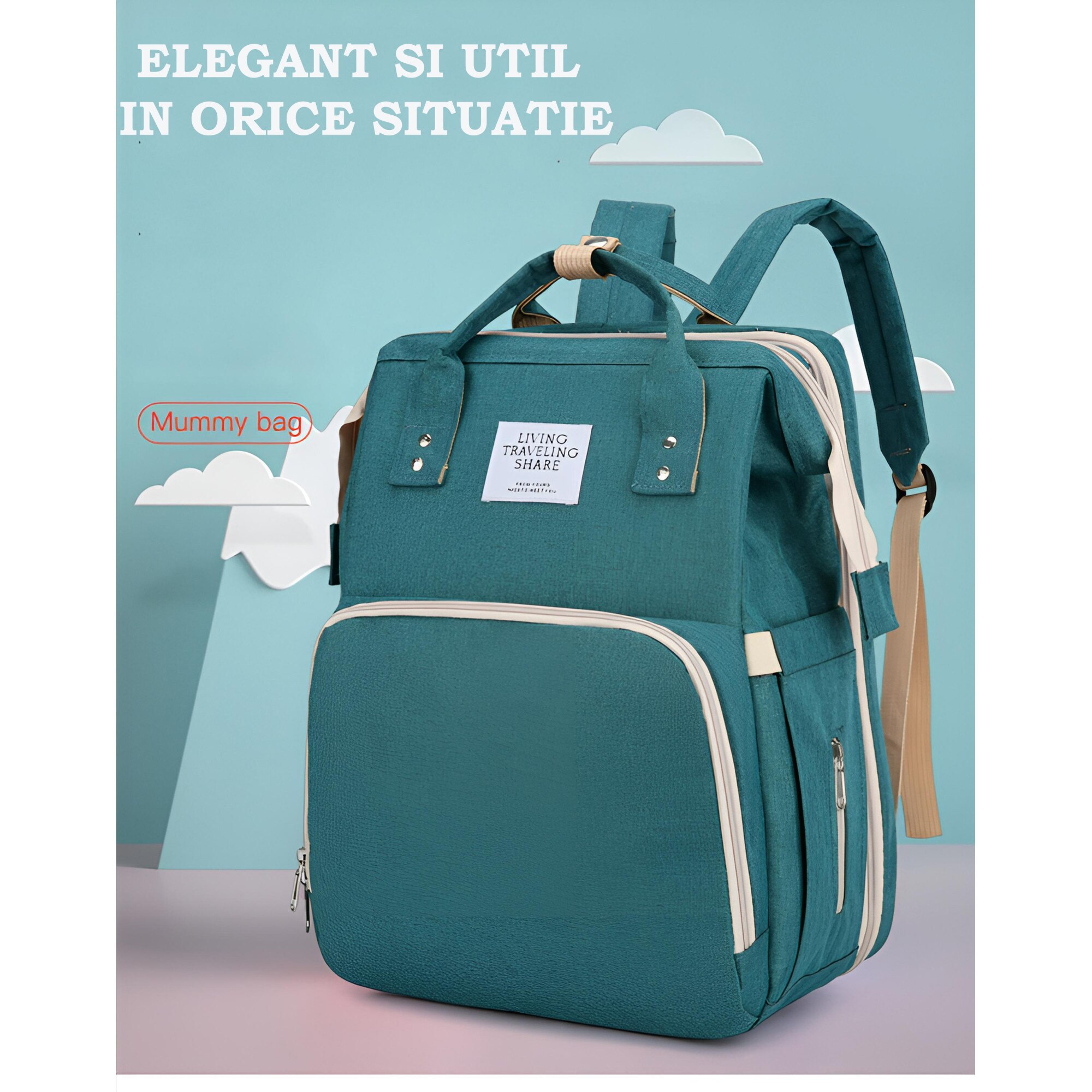 Ruscac multifunctional 3 in 1, ZEQAS, utilizat ca geanta impermeabila ...