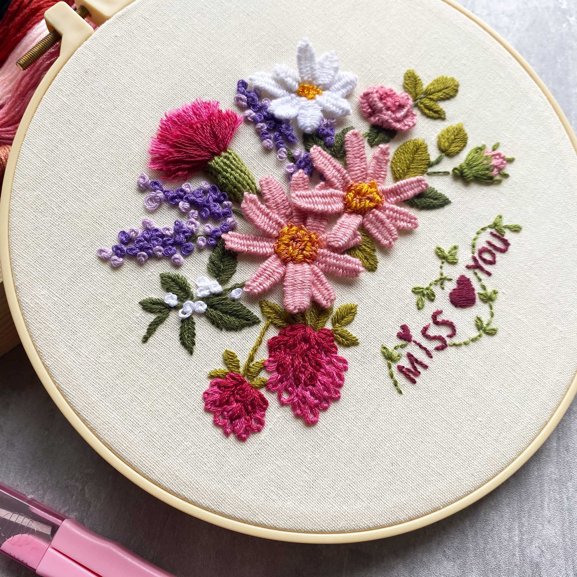 Set de broderie 3 piese, Walalla, Multicolor - eMAG.ro