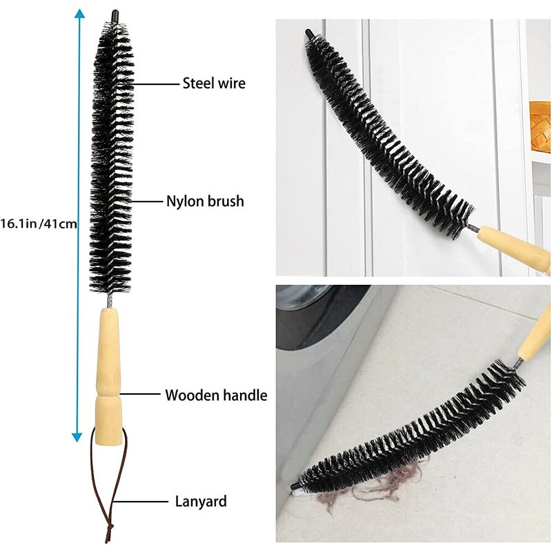 Kit de curatare cos de fum, 22 bucati, 7.4m, cu perie, conector de ...