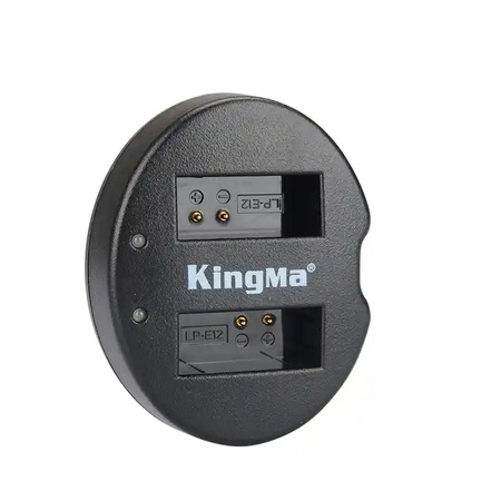 Зарядно за батерия LP-E12, KingMa, USB Dual за Canon EOS M, EOS M10 ...