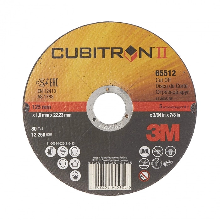 Disc abraziv pentru debitat 125x1 3M CUBITRON II pentru Inox si metal ...