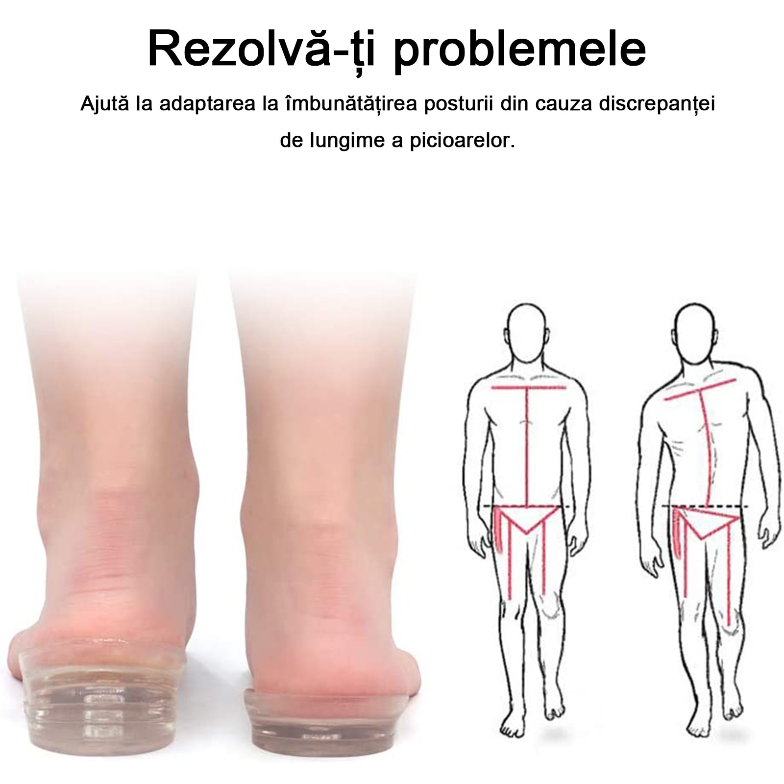 Branturi inaltatoare din silicon, NUODWELL, Set de 2, 5 straturi de 3 ...