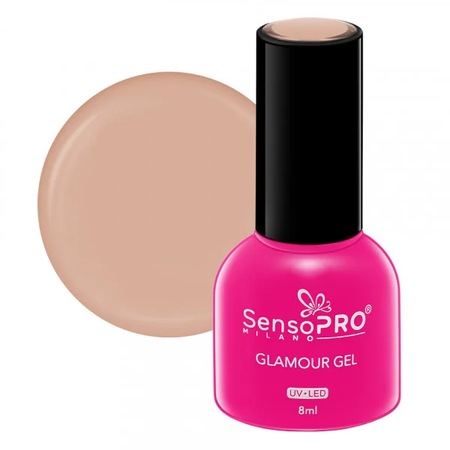 Oja Semipermanenta Glamour Gel SensoPRO Milano 8ml, Remastered Nude #21 ...