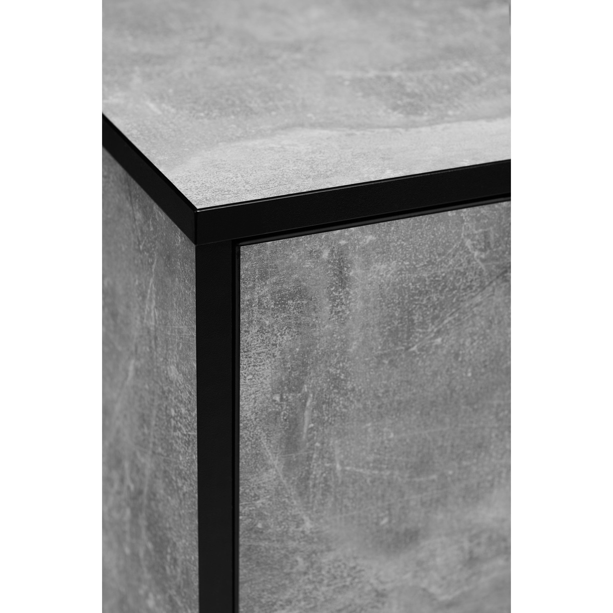 Комплект мебели за баня, 5 части, Маска, Композитна мивка, Смесител ...