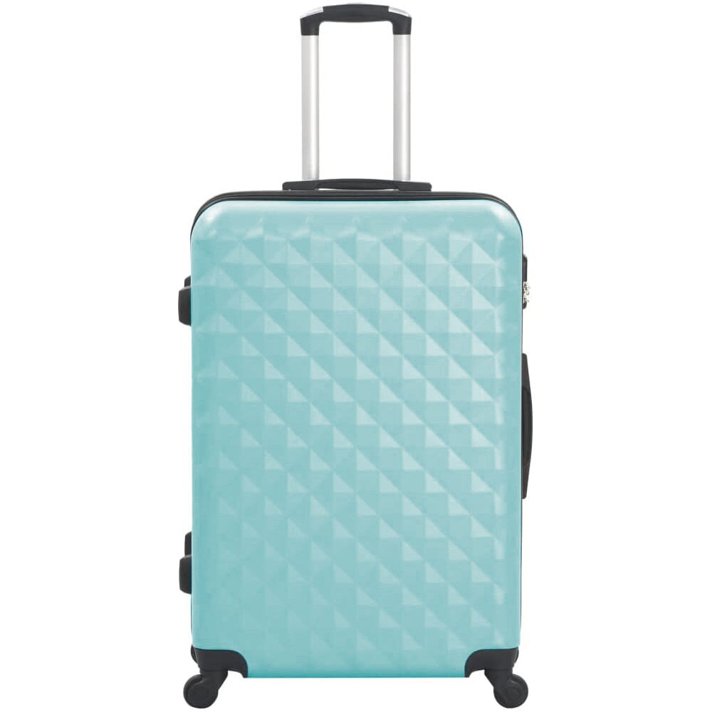 Set 3 valize de calatorie cu geanta cosmetica, verde menta, Timeless ...