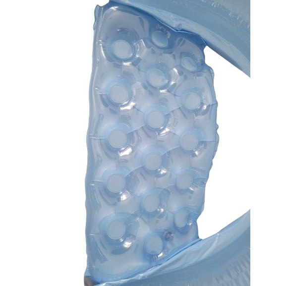 Scaun gonflabil Albastru din vinil 152 x 99 cm si pompa manuala pentru ...