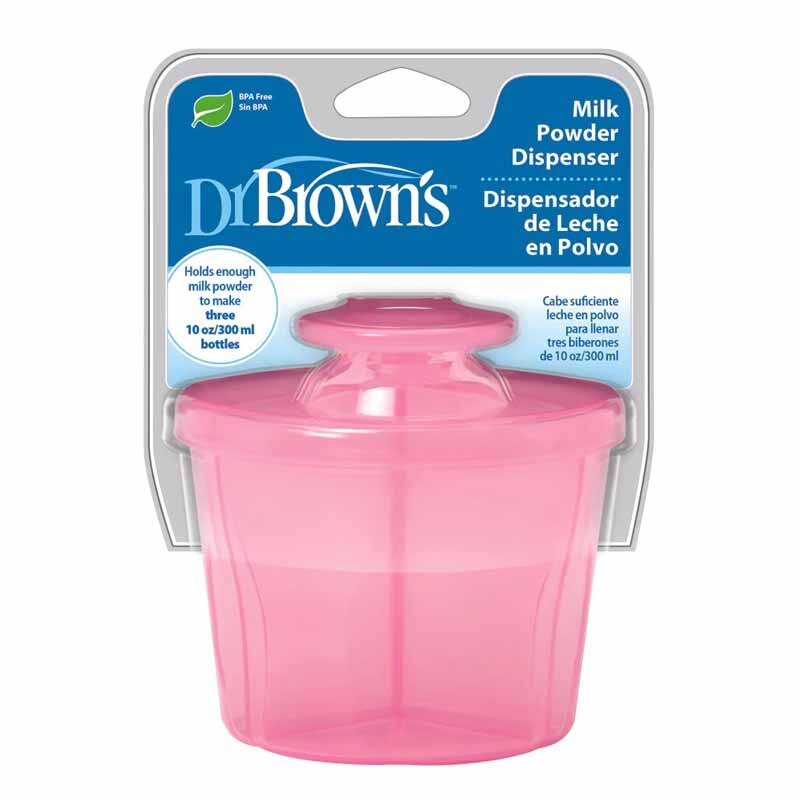 Dozator pentru lapte praf 300 ml Dr. Brown's AC038, Roz - eMAG.ro