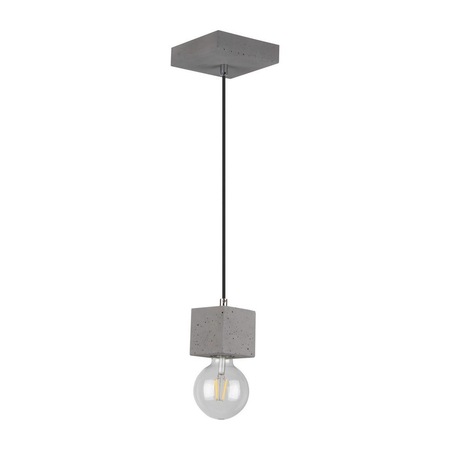 Lustra tip pendul, Spot-Light, E27, 100cm, Beton, Negru/Gri - eMAG.ro