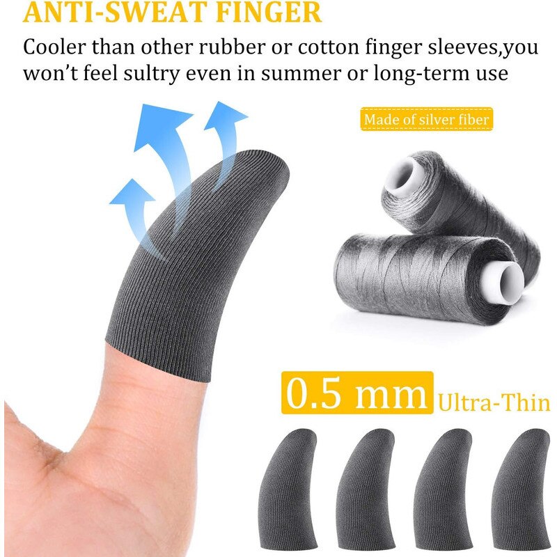 Set de 4 accesorii pentru degete pentru jocuri, JENUOS®, confortabile ...