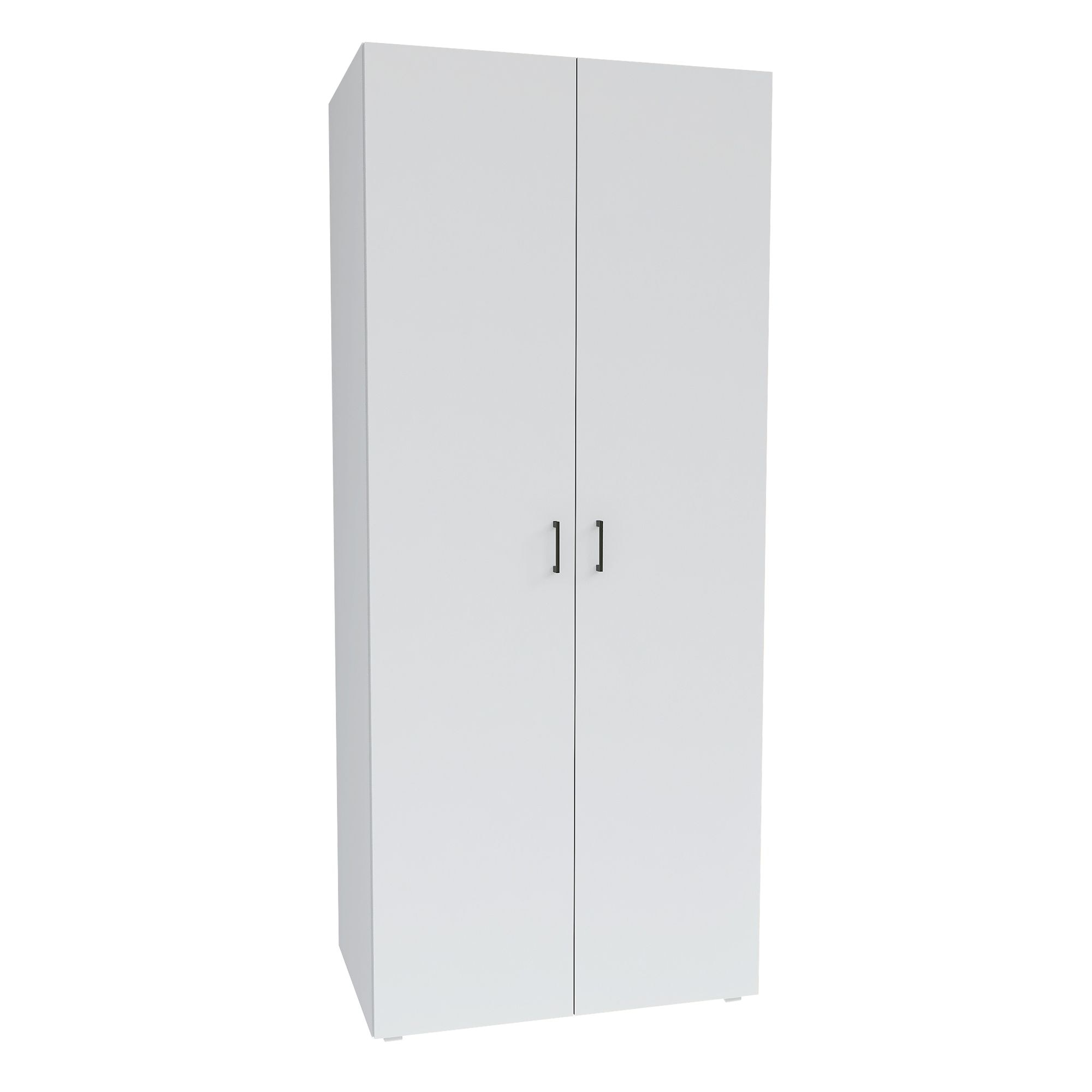Dulap JUMBO 2 rafturi si bara de umerase 90x211x57, Carcasa PAL Gri ...