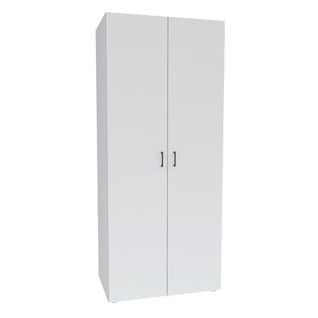 Dulap JUMBO 2 rafturi si bara de umerase 90x211x57, Carcasa PAL Gri ...
