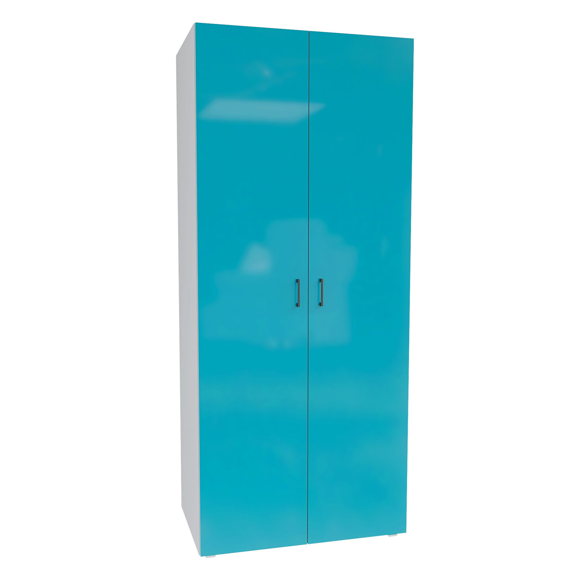 Dulap JUMBO 4 rafturi 90x211x57, Carcasa PAL Gri piatra, Fete MDF ...