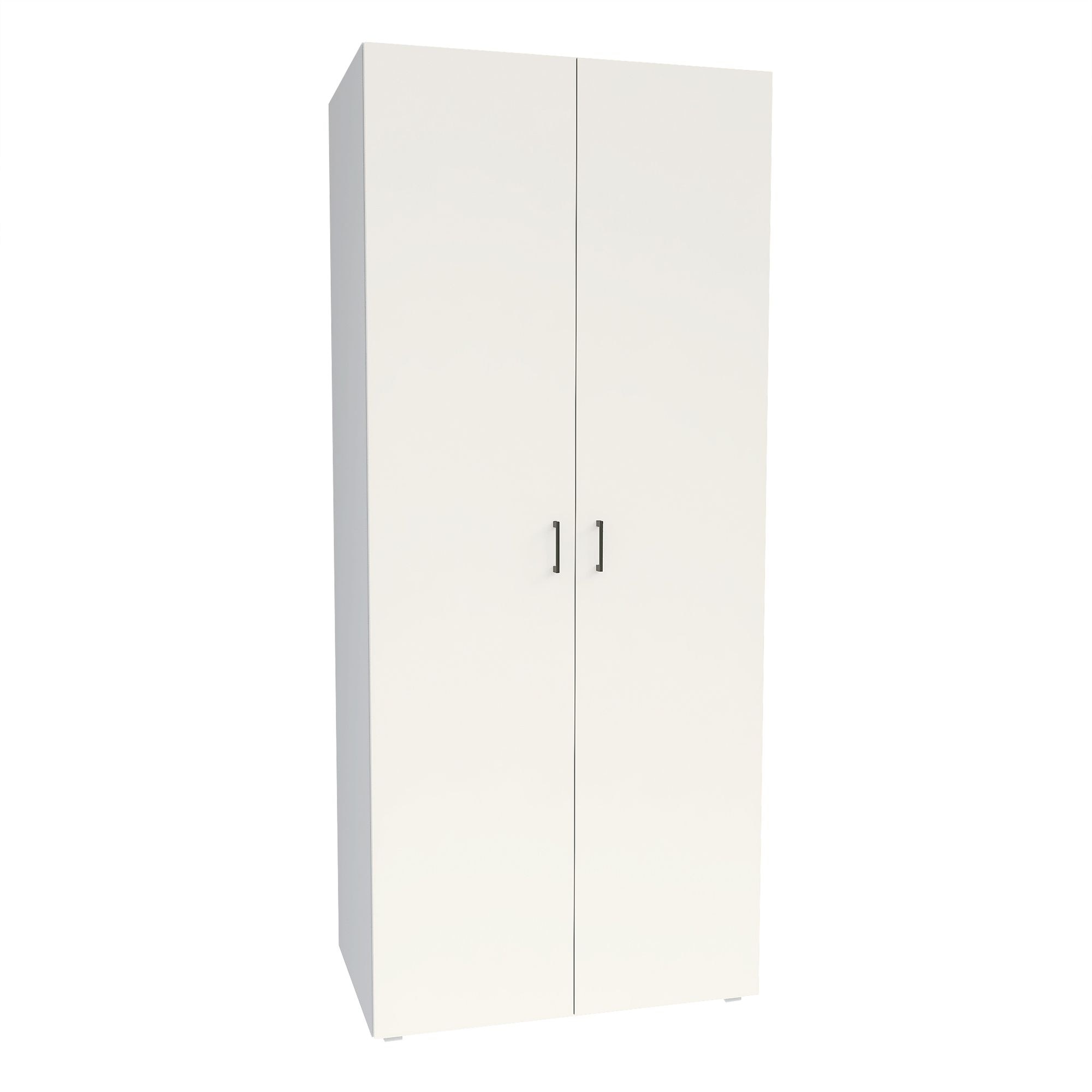 Dulap JUMBO 2 rafturi si bara de umerase 90x211x57, Carcasa PAL Gri ...