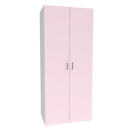 Dulap JUMBO 2 rafturi si bara de umerase 90x211x57, Carcasa PAL Gri ...