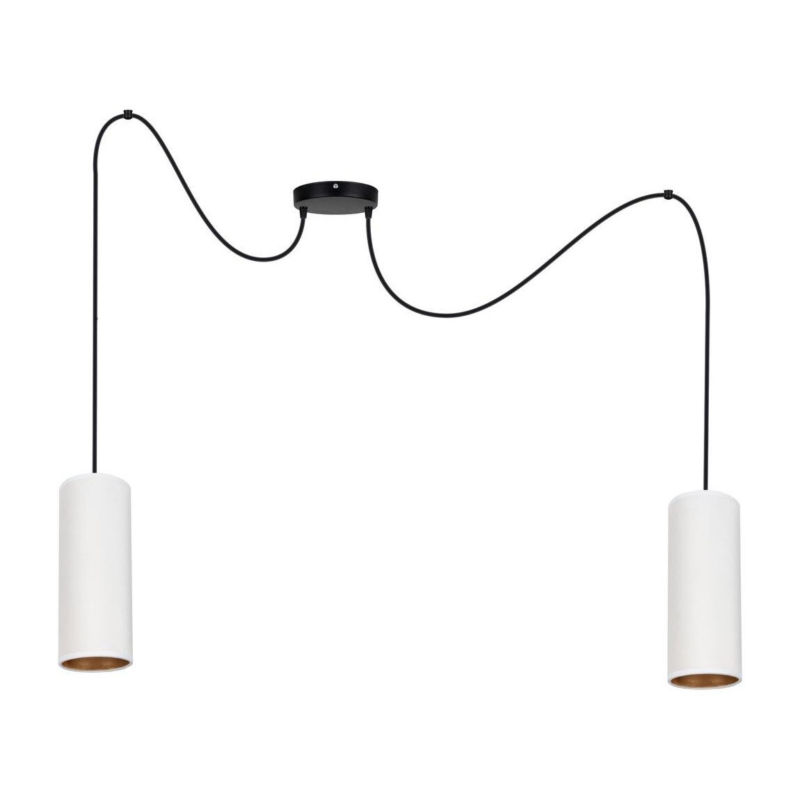 Lustra, HEXE, Metal/Plastic, Negru/Alb - eMAG.ro