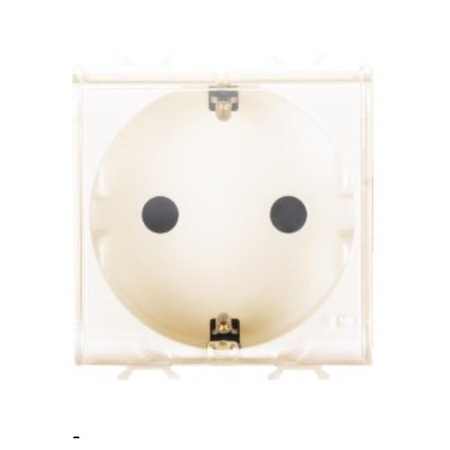 Priza Protectie Copii Cu Capac Gewiss Chorus GW11242 2P+E 16A 2 Module ...