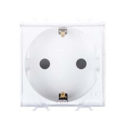 Priza Protectie Copii Cu Capac Gewiss Chorus GW10242 2P+E 16A 2 Module ...