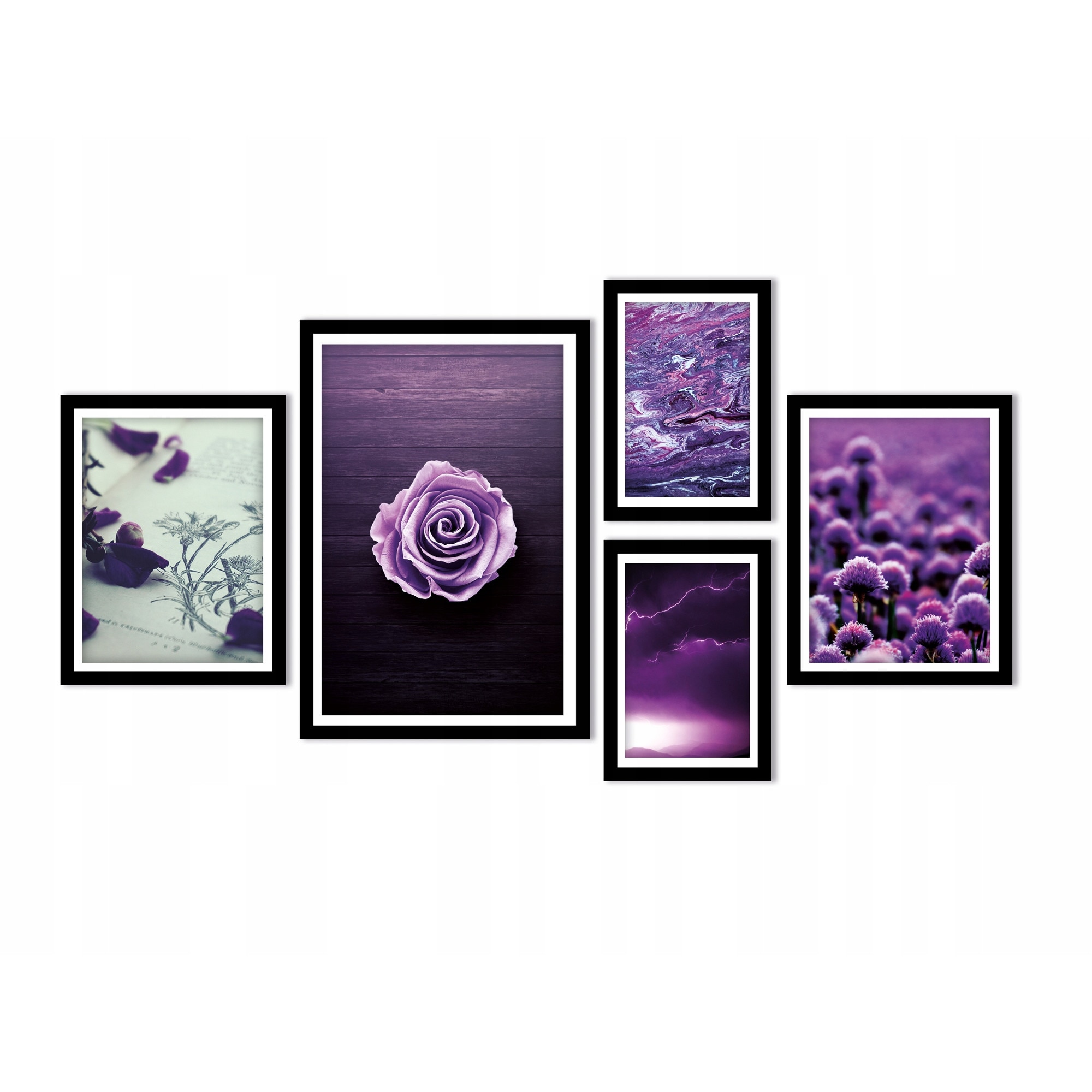 Set de 5 tablouri, Multicolor - eMAG.ro