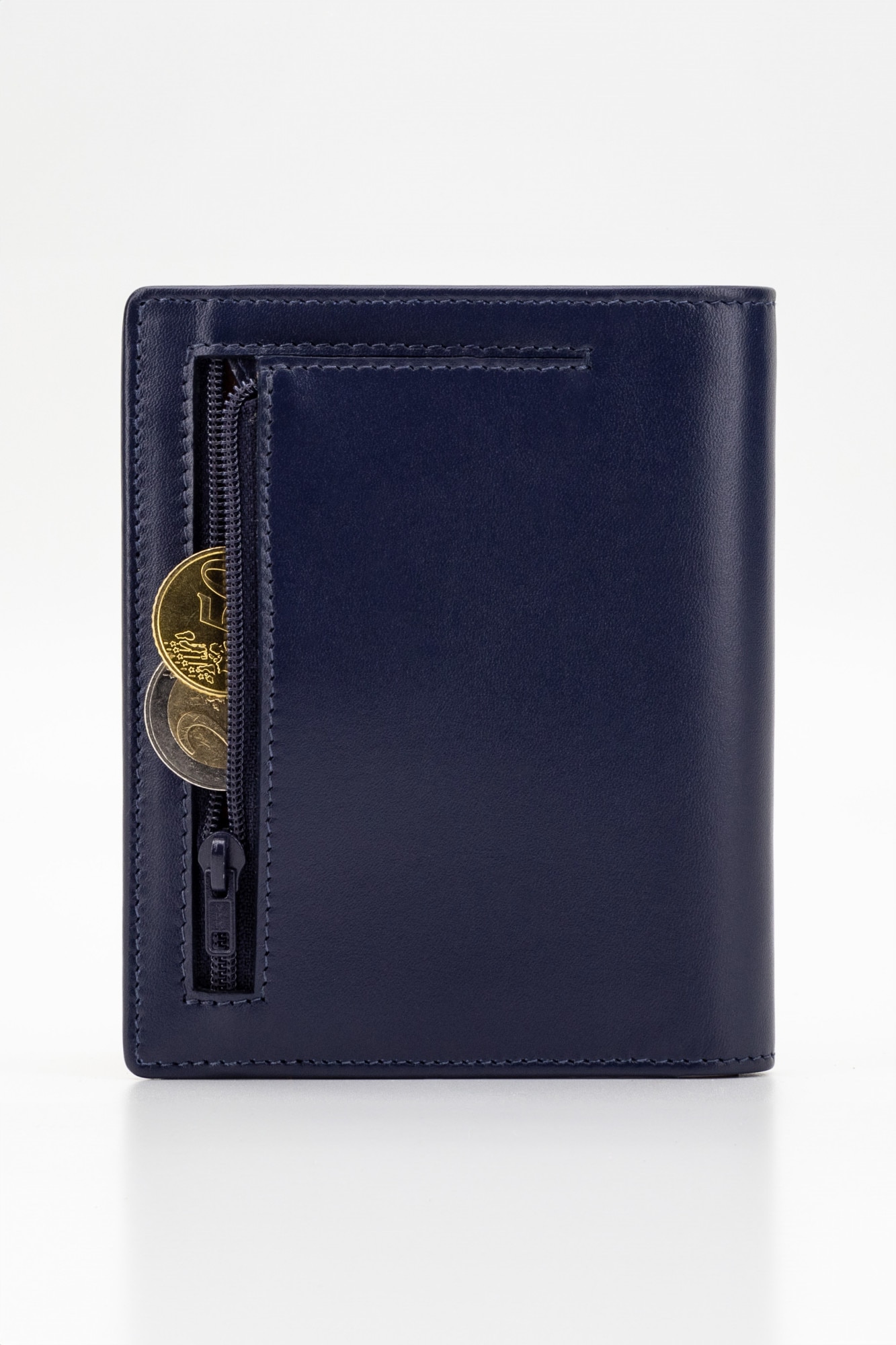 Portofel modern slim vertical barbati, Richhoff, protectie RFID, piele ...