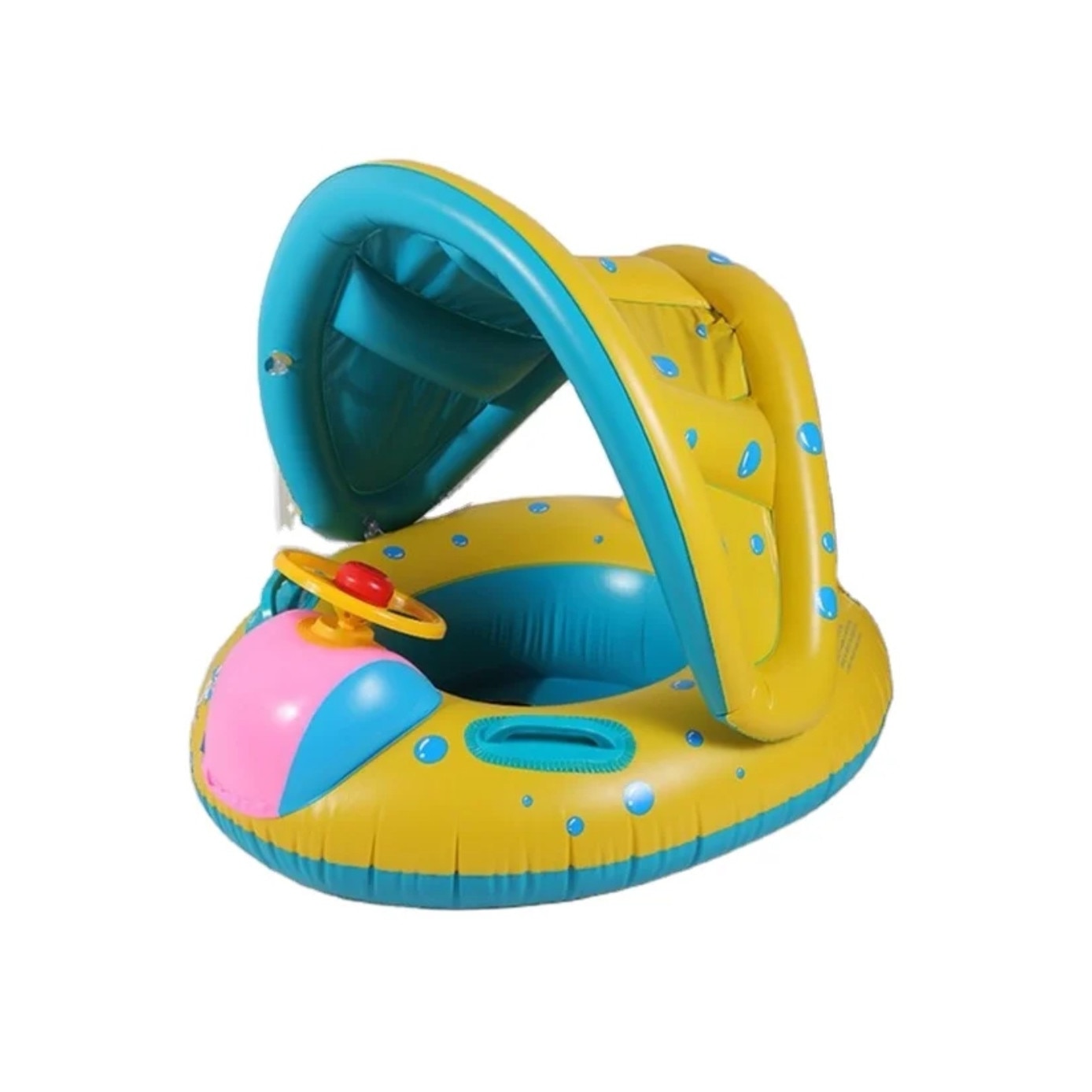 Colac copii cu acoperis si copertina detasabila Alainn ®, multicolor ...