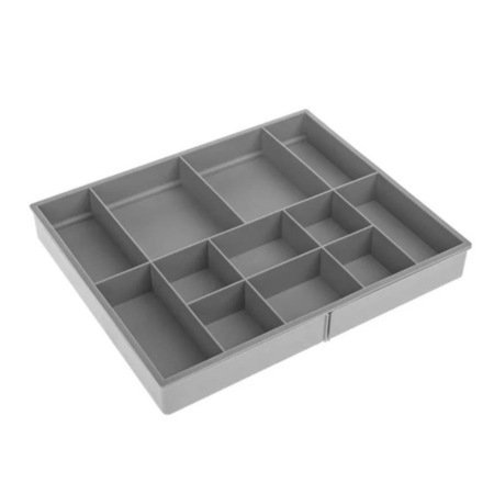 Organizator pentru sertar extensibil, plastic, cu 12 locuri si 2 ...