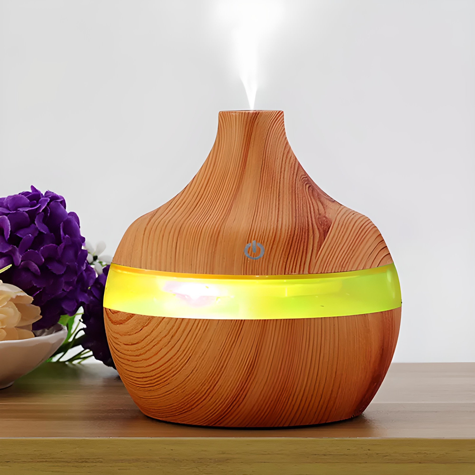 Retoo Ultrahangos aromaterápiás diffúzor és párásító, LED, 7 szín, 300 ...