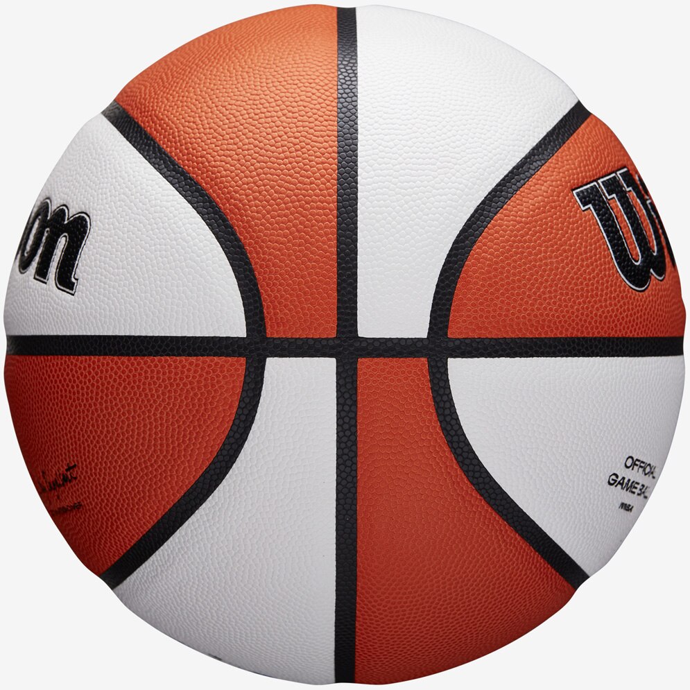 Minge baschet Wilson WNBA OFFICIAL GAME BALL, marime 6, alb/portocaliu ...