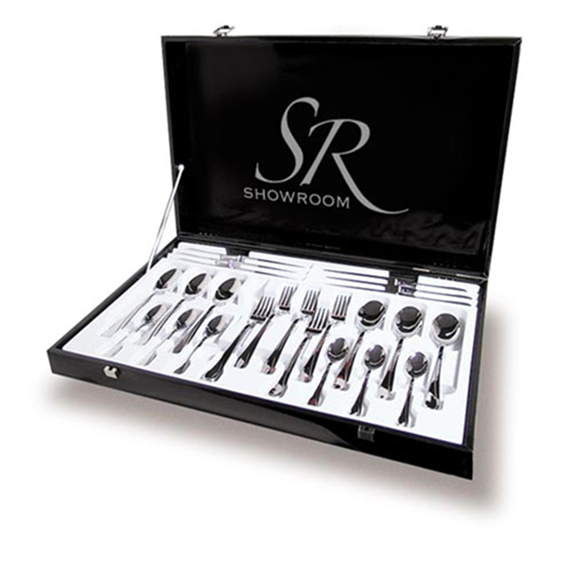 Set 75 tacamuri pentru 12 persoane, Eme, Monica, Inox, Argintiu - eMAG.ro