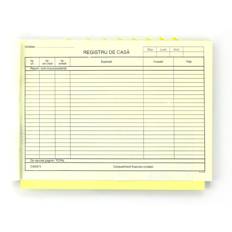 Registru de casa, format A4, orientare vedere, 100 file, model 2 - eMAG.ro