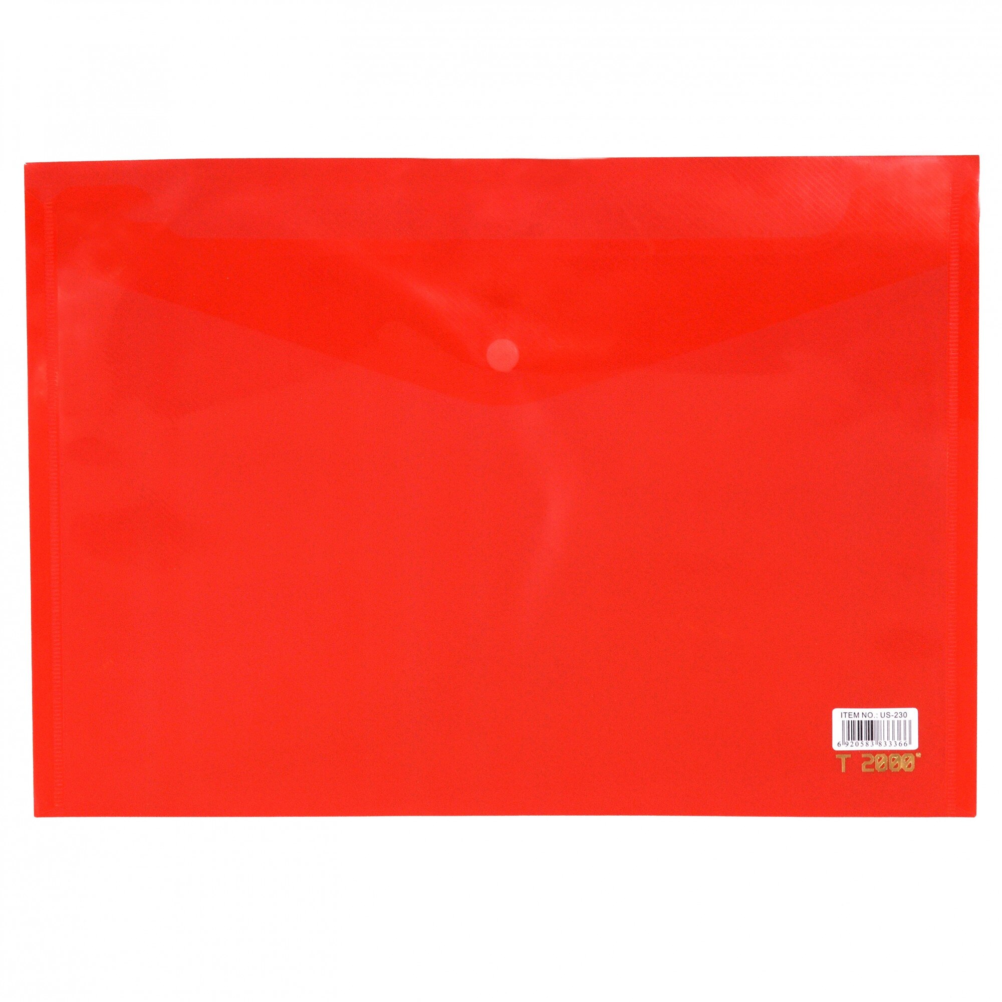 Mapa plastic A4 semitransparenta, cu buton si clapeta in V, US-230R ...