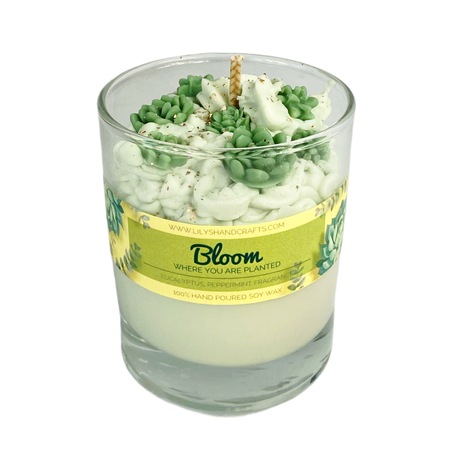 Illatos gyertya, Lily's Handcrafts, Bloom, 180 ml - eMAG.hu