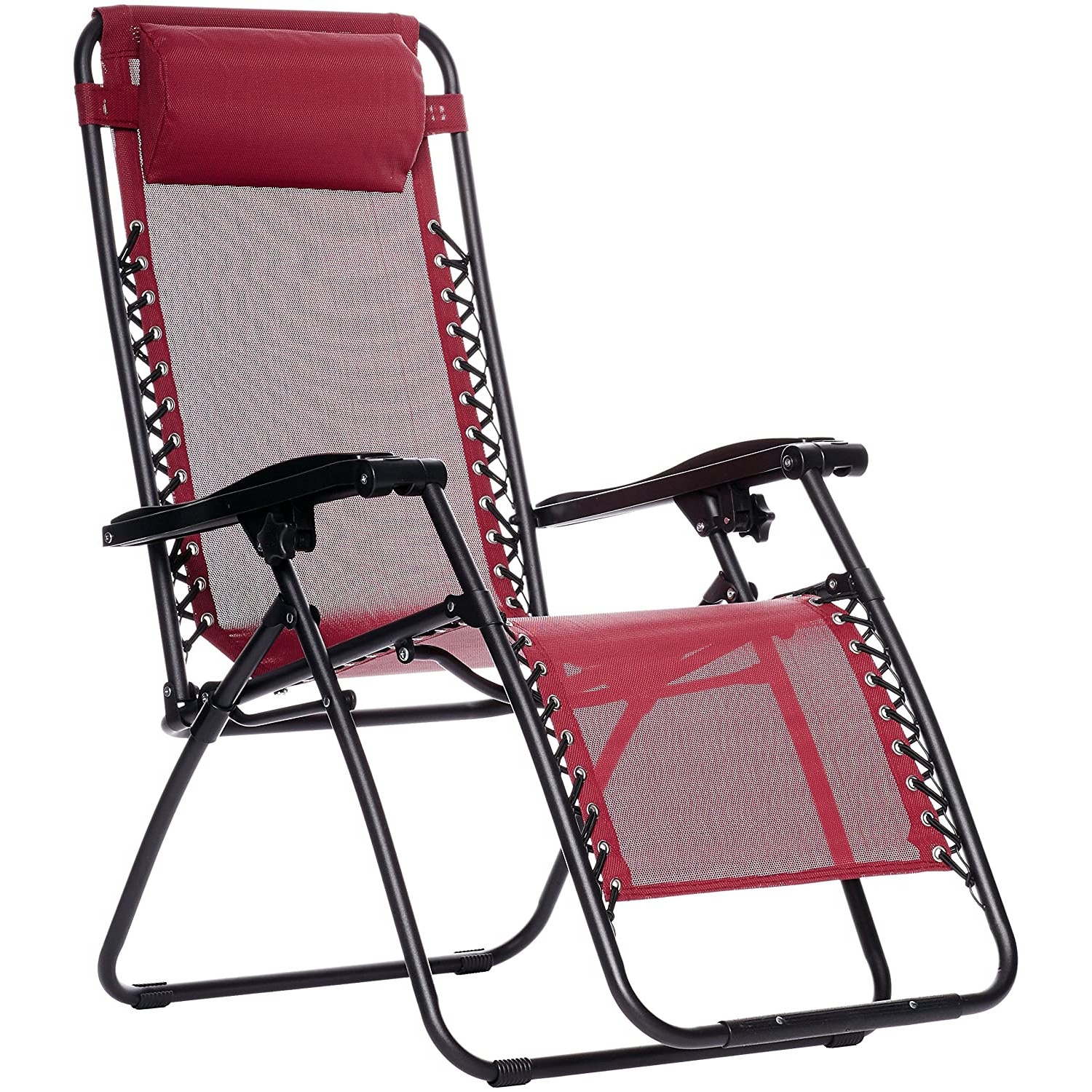 Sezlong Pliant si Reglabil Premium Bigshot, cu Tetiera pentru Gradina ...