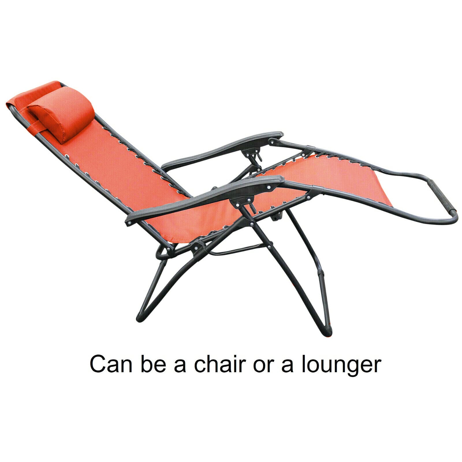 Sezlong Pliant si Reglabil Premium Bigshot, cu Tetiera pentru Gradina ...